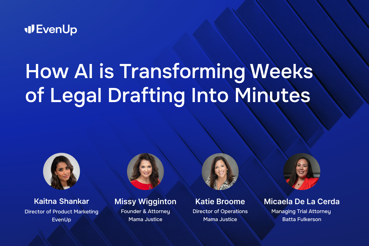 How AI is Transforming Weeks of Legal Drafting Into Minutes - EvenUp Law